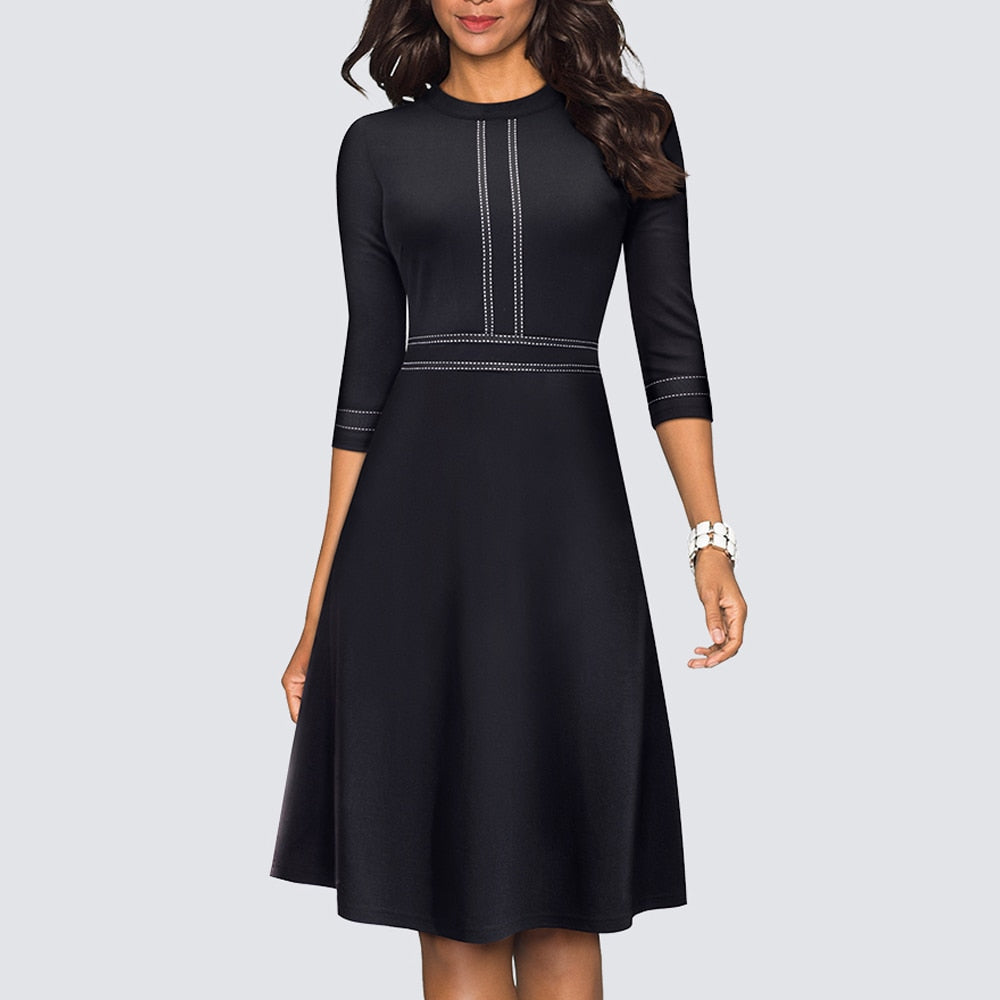 A Line Party Patchwork Dress. – Haya Wear